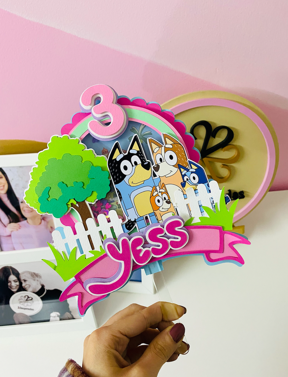 Bluey Cake topper topper – 2Inspiradas