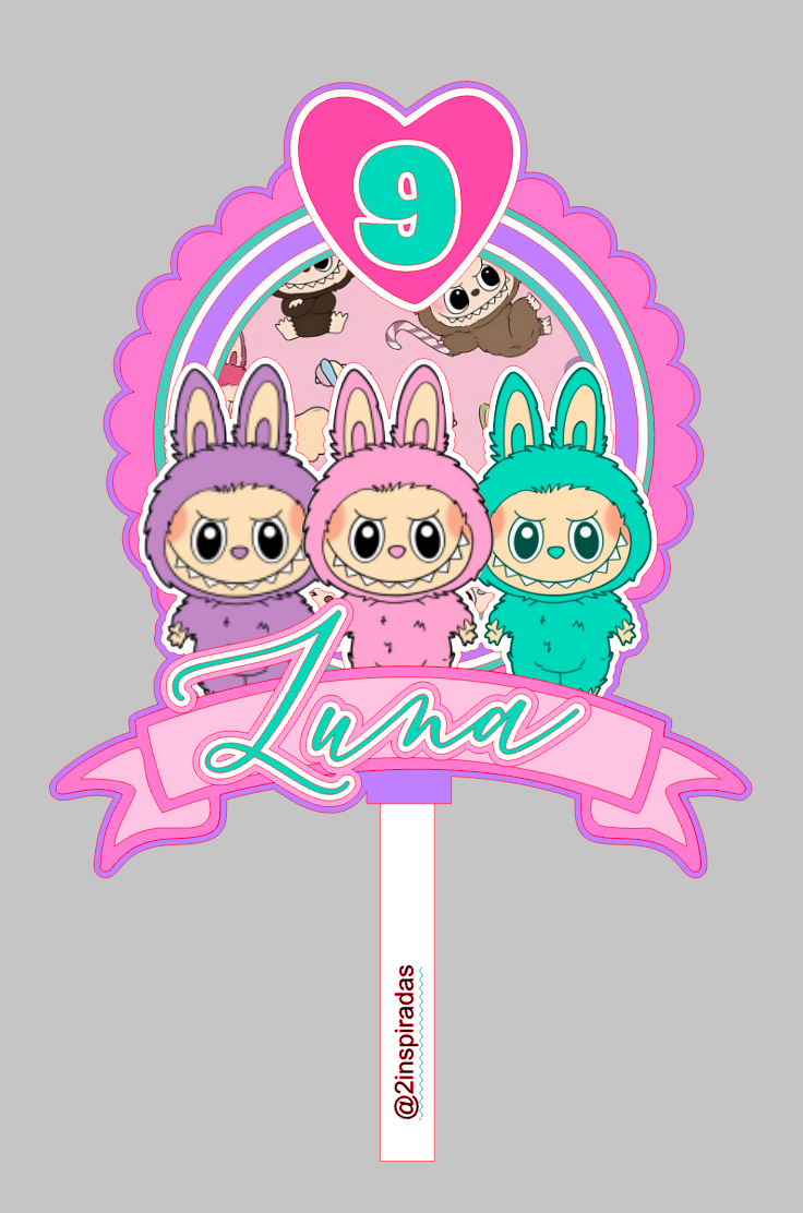 Topper de Labubu – 2Inspiradas